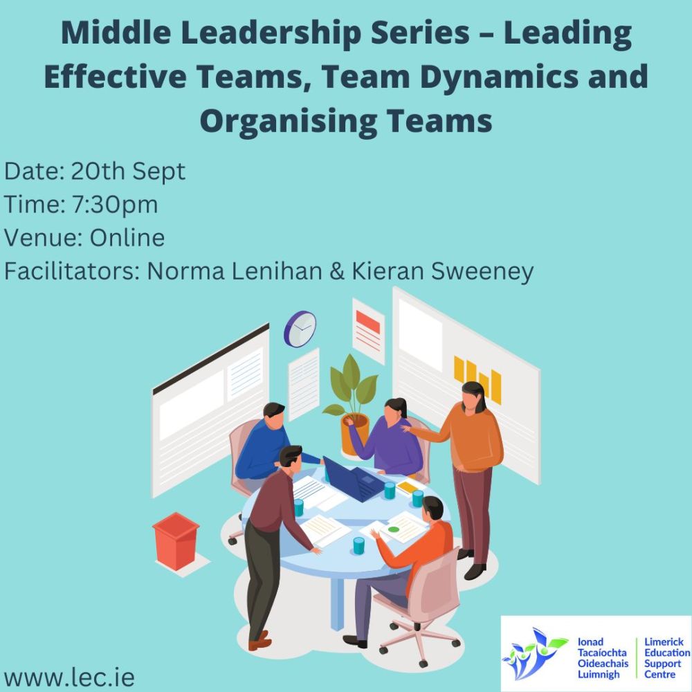Middle Leadership Series – Leading Effective Teams, Team Dynamics and ...