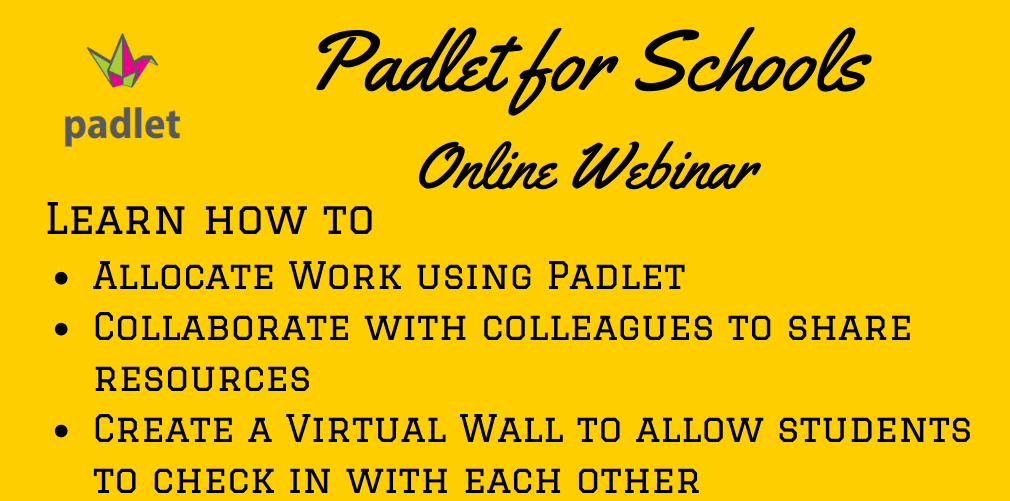 Padlet Webinar -Primary