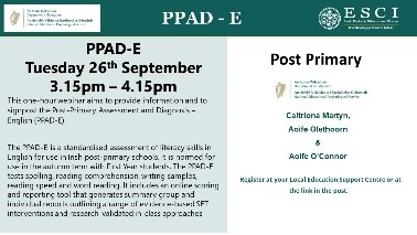 PPAD-E NEPS-Post Primary
